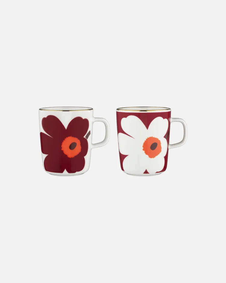 Marimekko Oiva / Juhla Unikko Muki 2,5 dl / 2 kpl 132 – Marimuksu